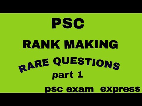 psc rank making questions |psc important questions |psc class ||ldc ...