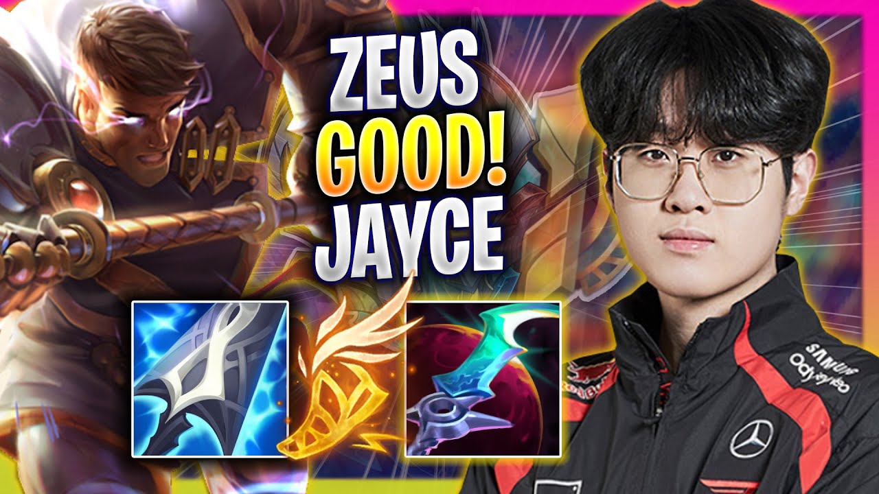 Zeus Is So Good With Jayce T1 Zeus Plays Jayce Top Vs Sion Season