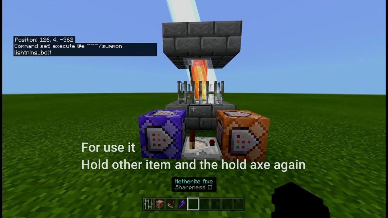 How to make storm breaker in minecraft - YouTube
