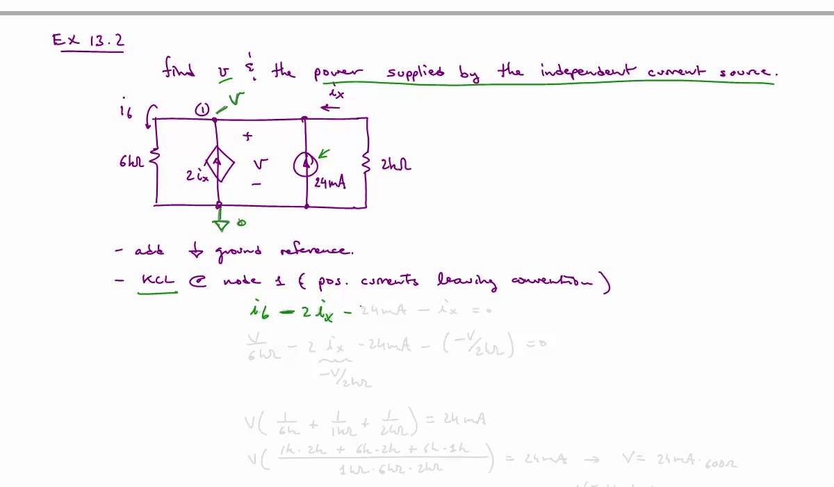 Circuit Analysis Basics CA-13: Single node-pair circuit example - YouTube