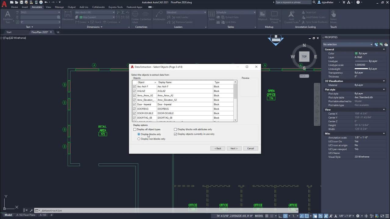 Dynamically Count AutoCAD Blocks with Data Extraction Tables - AU 2020 - YouTube
