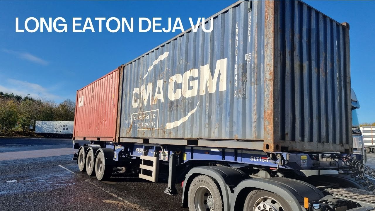 Long Eaton Deja Vu - HGV Container Trucking VLOG Cab View Mercedes ...