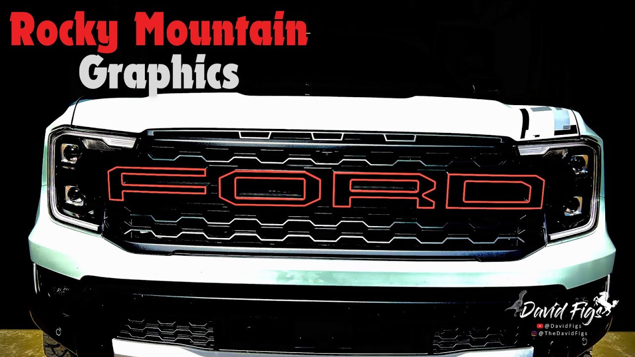 Front Grill Letters - 2024 Ford Ranger Raptor - YouTube