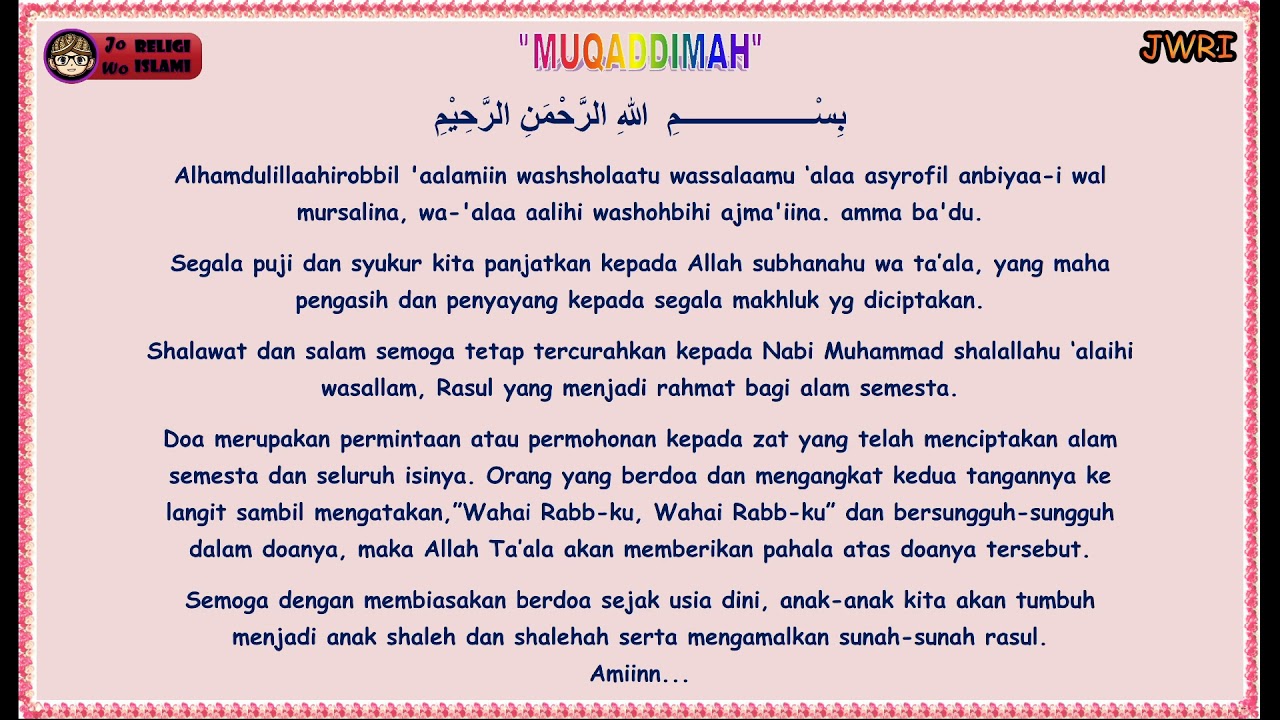 Do'a Ketika Terkena Musibah - YouTube