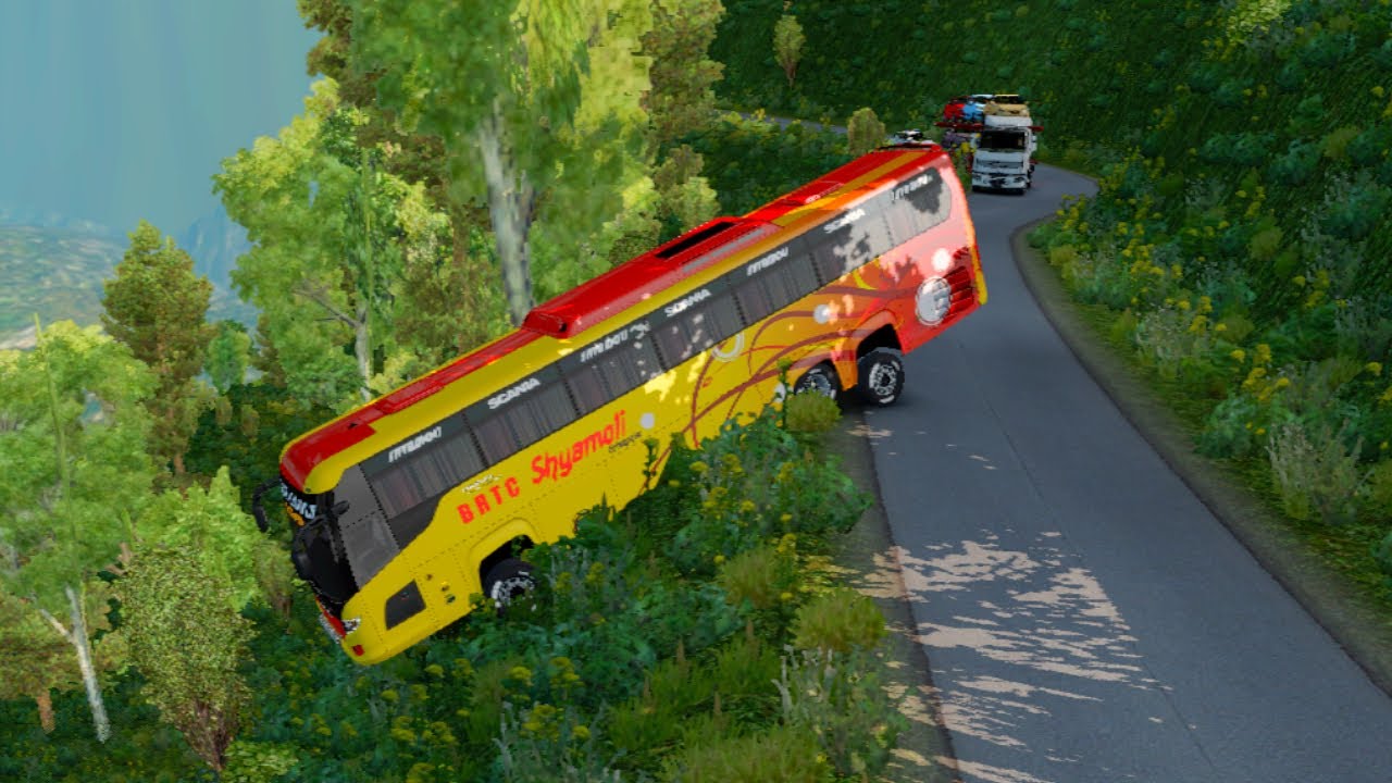 BRTC Shyamoli Bus Accident on Dangerous Narrow Roads || EP 328 || Euro ...