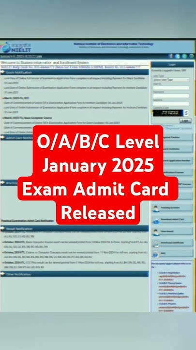 O/A/B/C Level January 2025 Exam Admit Card #olevel #alevel #exam #january2025 #admitcard - YouTube