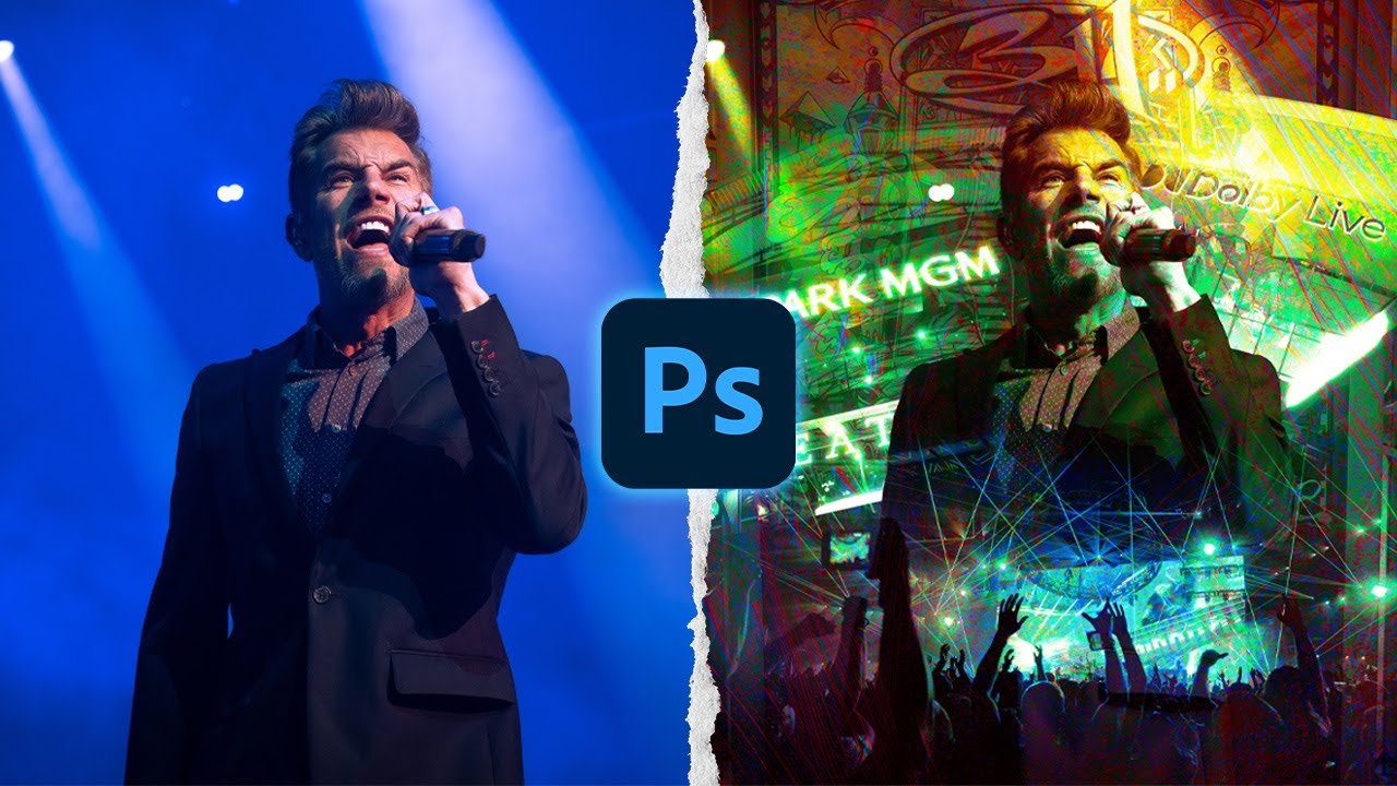 Create Dynamic Concert Photos | Photoshop Tutorial - YouTube