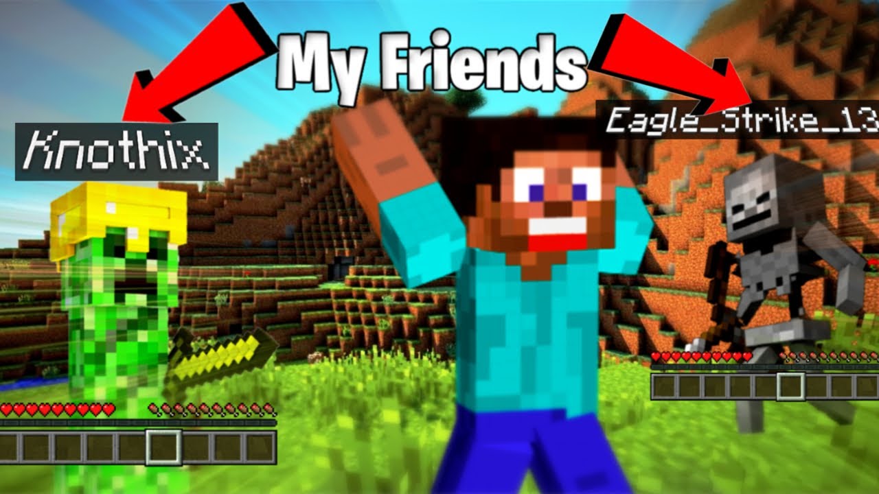 MINECRAFT BUT MY FRIENDS CONTROL THE MOBS - YouTube