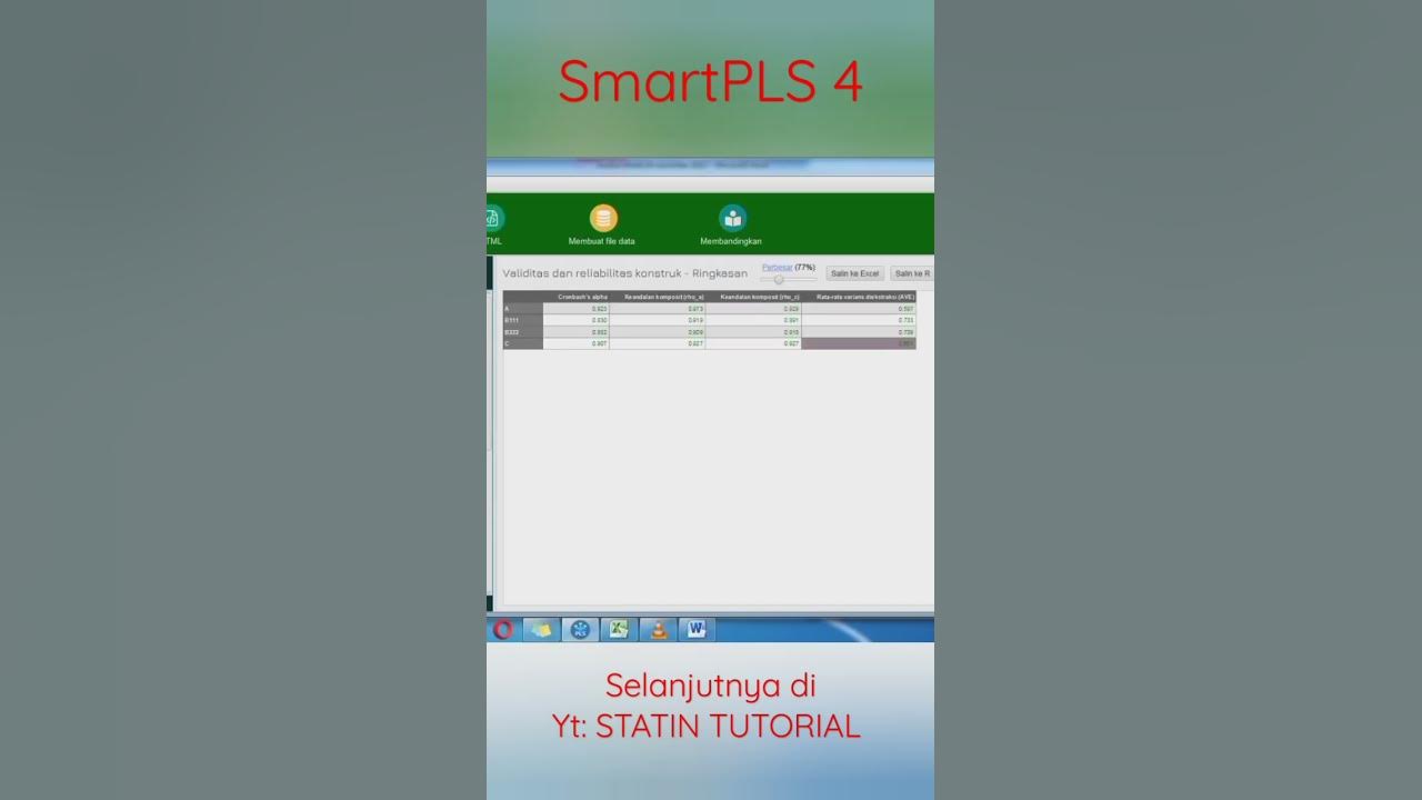 Tutorial SmartPLS 4 #spss #spsshorts #excel #smartpls #sem - YouTube