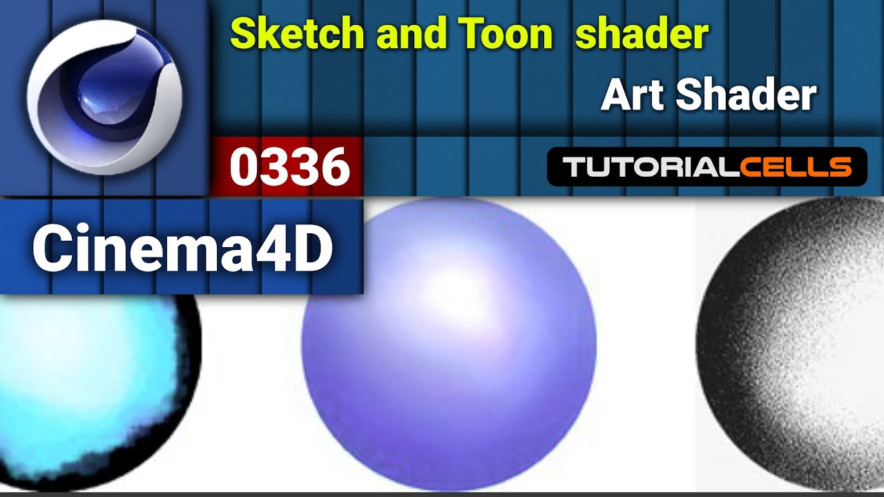 0336. Sketch and Toon Art Shader in cinema 4d - YouTube