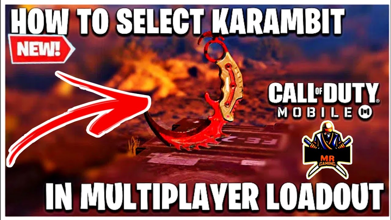 #Karambit #Call_Of_Duty_Mobile 😍😍How To Select karambit In Our Loadout ...