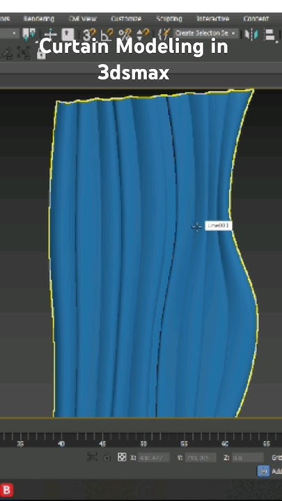 Curtain Modeling in 3dsmax | How to Model using Spline #3d #interiordesign #3dsmax #tutorial ...