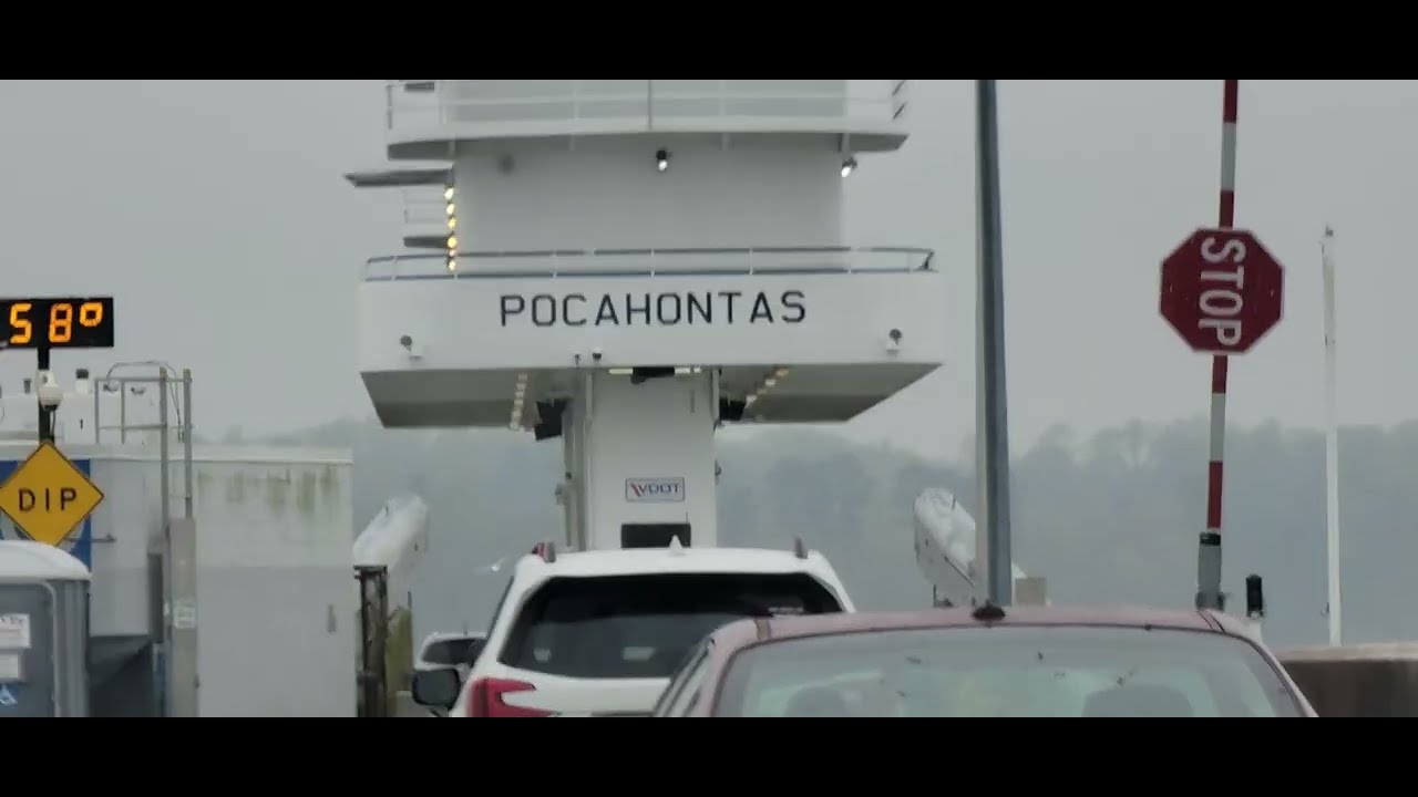 In Line To Ride The Jamestown, Virginia Ferry! - YouTube
