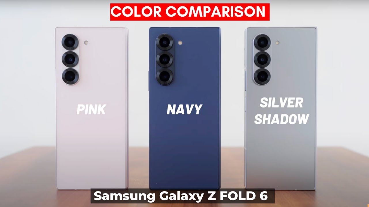 Samsung Galaxy Z Fold 6 Color Comparison! Which one is the best? - YouTube
