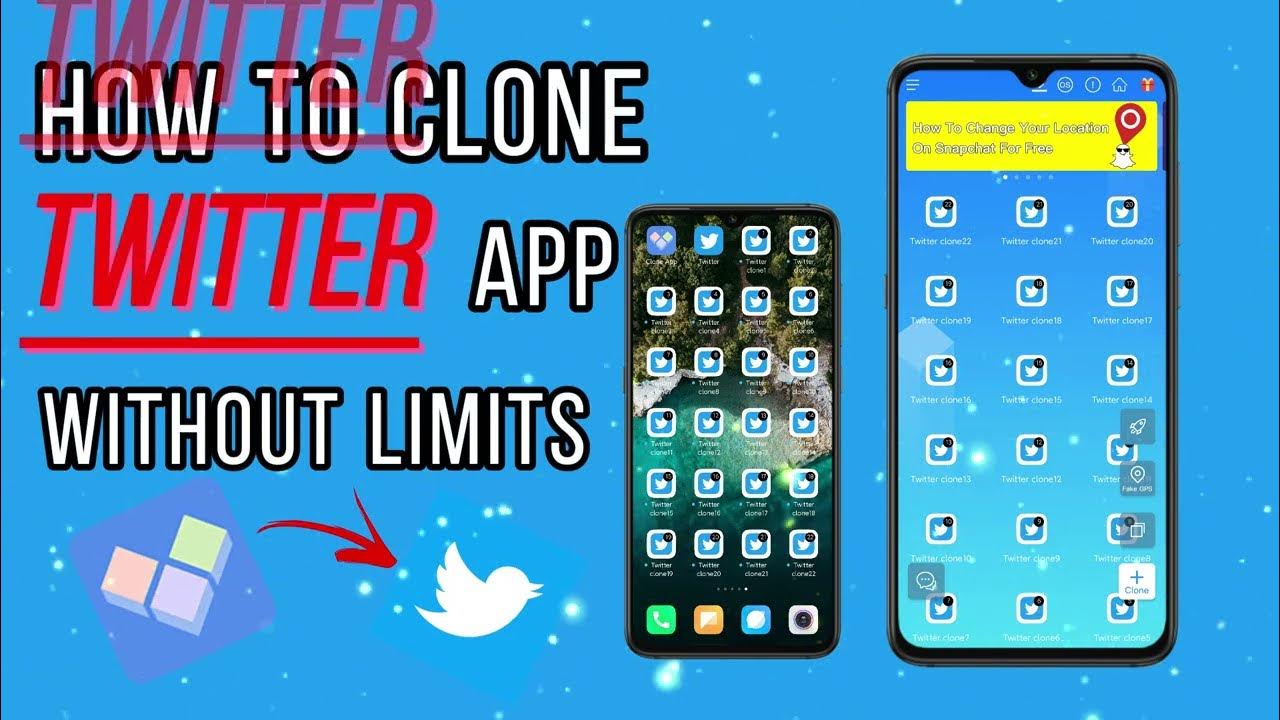 How to Clone Twitter APP without limits - YouTube