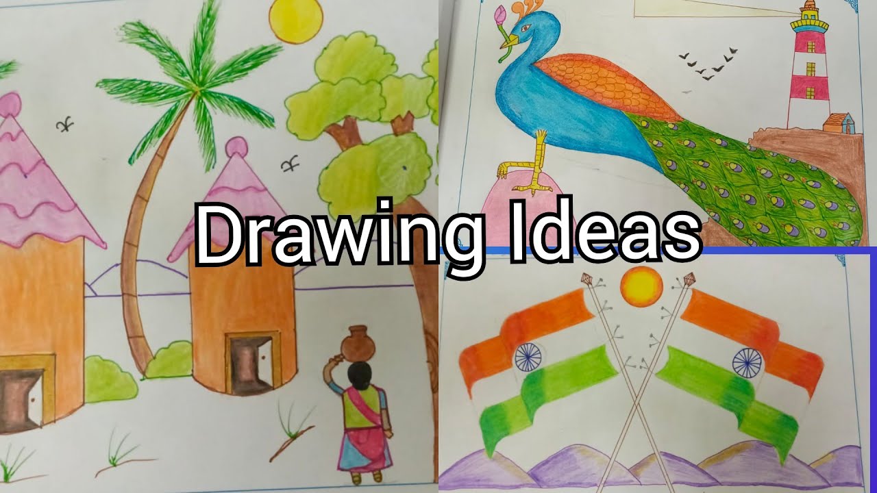 My Son Drawings || Drawing ideas|| Simple and easy Drawings || Jeya's ...
