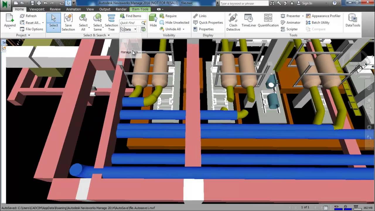 Navisworks Tutorials - Using Selection Sets - YouTube