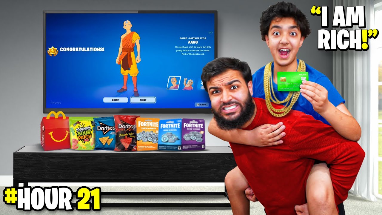 Being RICH KIDS Personal Assistant For 24 Hours While He Plays Fortnite ...