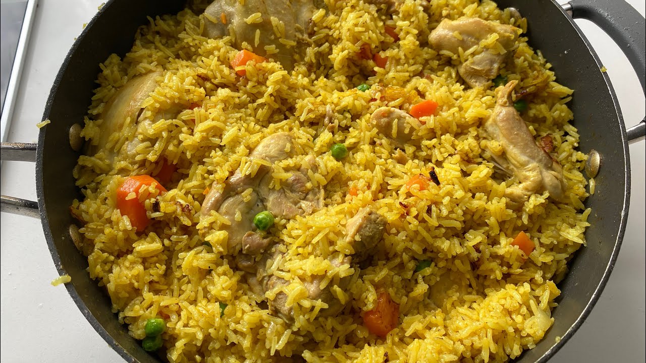 One pot rice and chicken curry. Easy and delicious - YouTube