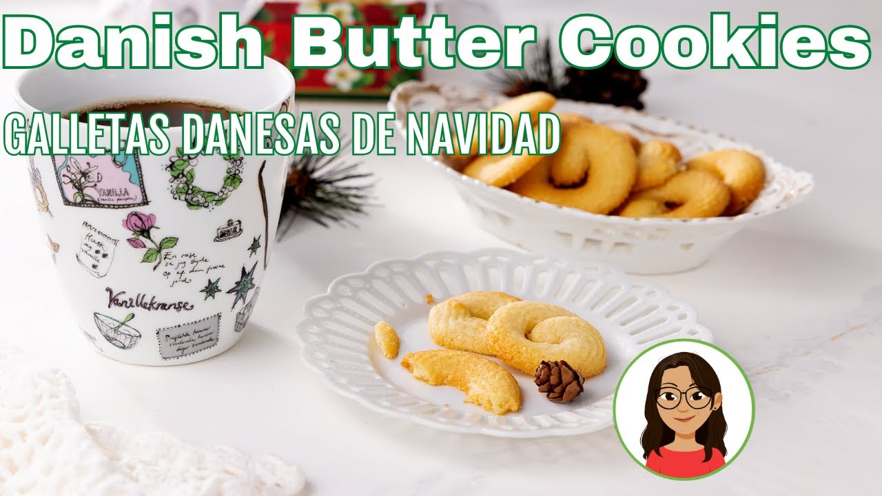 Danish Butter Cookies (Vaniljekranse) | Galletas Danesas - YouTube