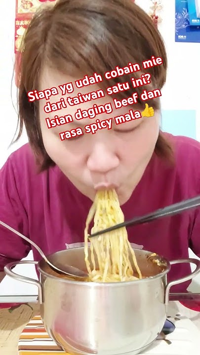 Mie taiwan yang isian potongan daging beef patut dicoba ya guy's #rimah #food #kuliner #mie # ...