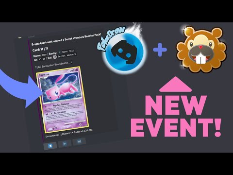 PokeDraw First Big Event & Updates! [Pokemon Trading Card Discord Bot ...