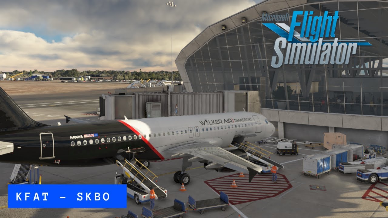 [KFAT] Fresno Yosemite - [SKBO] El Dorado International FENIX A320 MSFS ...