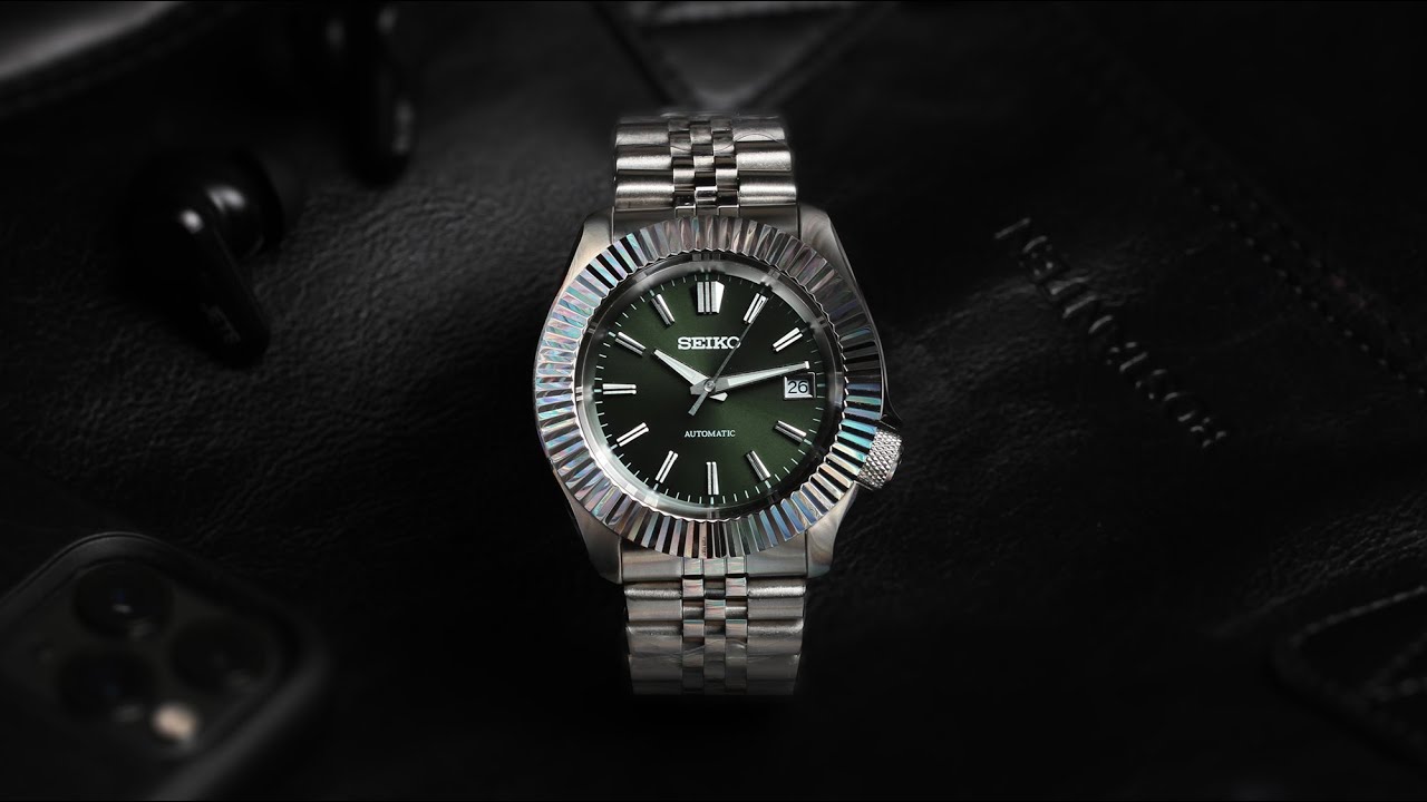 Seiko Mod "Verde Felce" President Automatic Dress Watch - YouTube