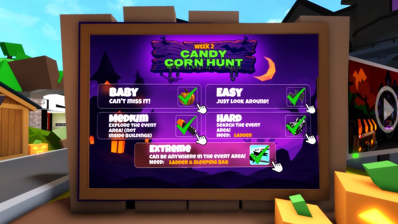Roblox Brookhaven 🏡RP CANDY CORN HUNT WEEK 2 - PART 2 (Update HYPE ...