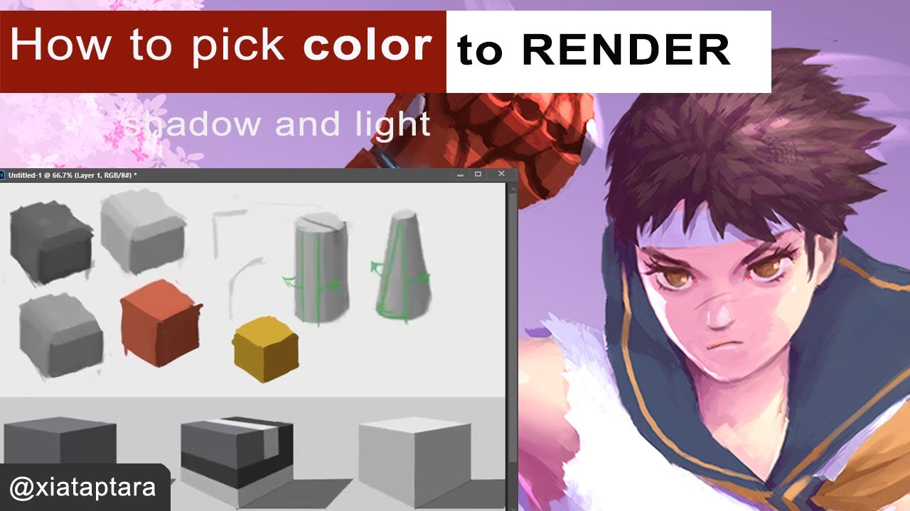 How to choose Color for light and shadow - YouTube