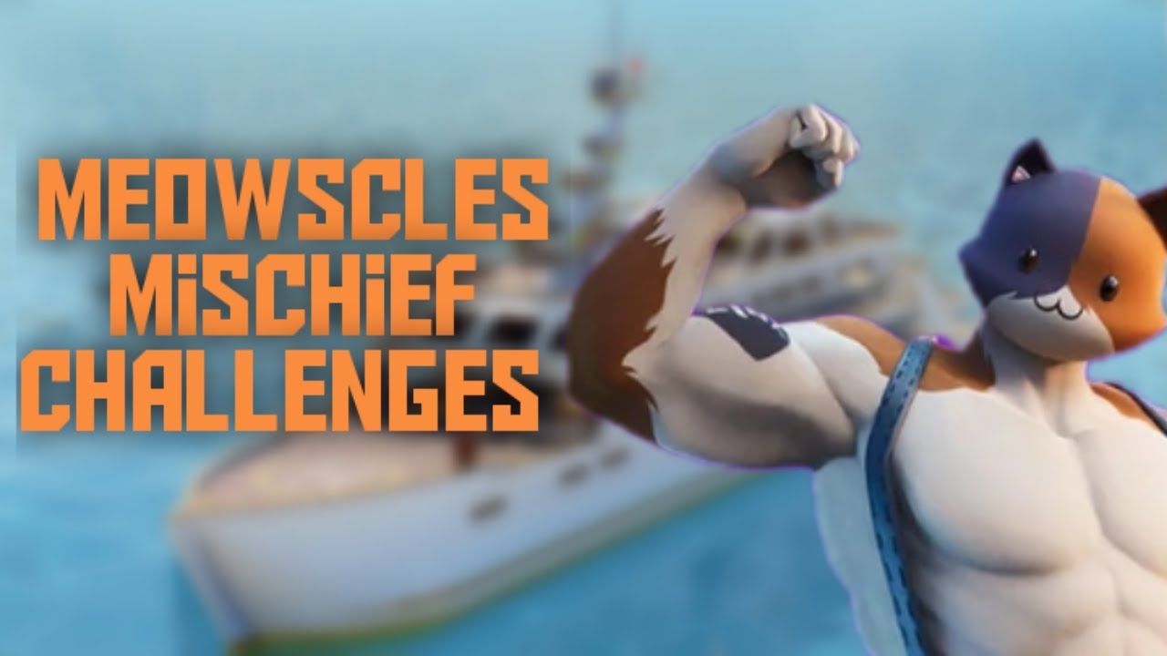 Fortnite live playing with subs, Meowscles Mischief Challenges, New ...