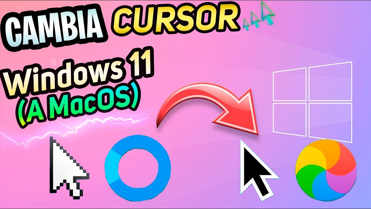 INSTALA🔥 CURSOR de MacOS en Windows 11 o Windows 10 / PERSONALIZA el ...