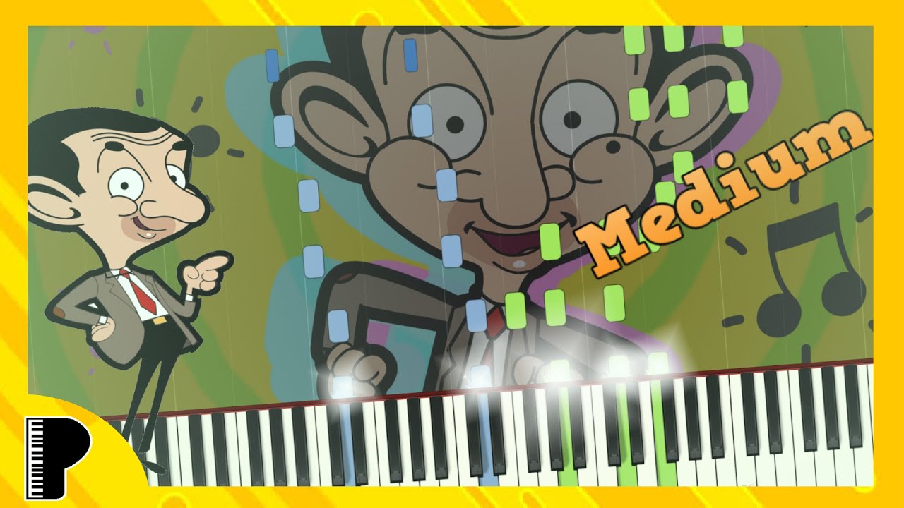 Mr. Bean Cartoon Theme | Piano Tutorial | Medium | Piano Cover - YouTube