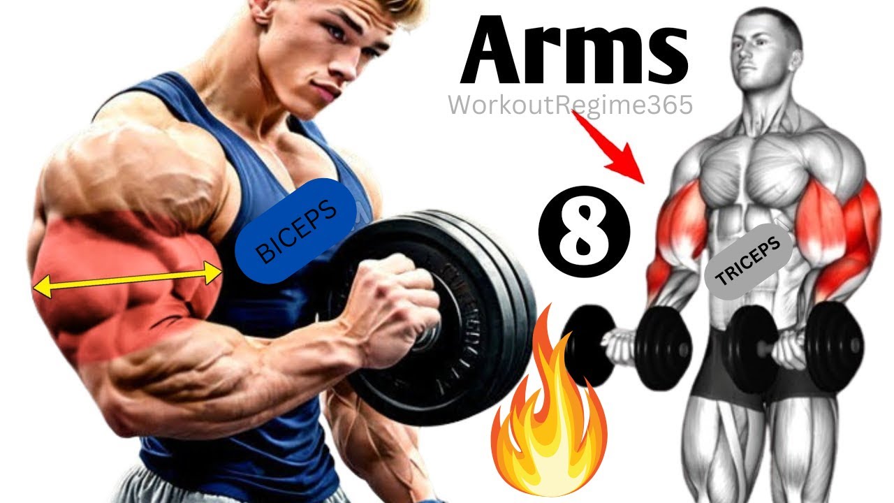 How to Build Arm Fast 💪 8 Best Exercises ARMS 💪 | BICEPS & TRICEPS | 8 ...