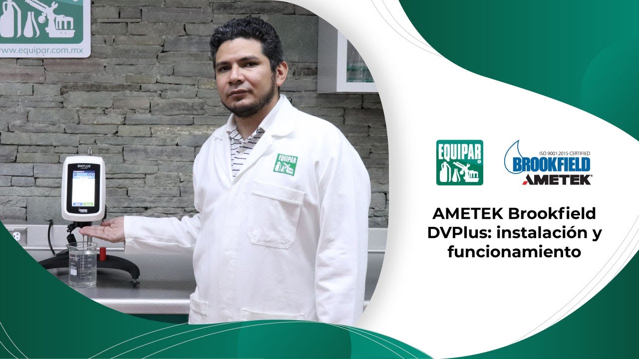AMETEK Brookfield DVPlus: instalación y funcionamiento - YouTube