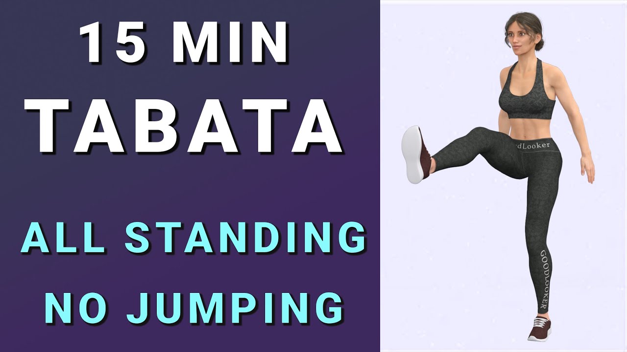 15 min KILLER TABATA WORKOUT No mat No equipment💣 15 exercises Super ...