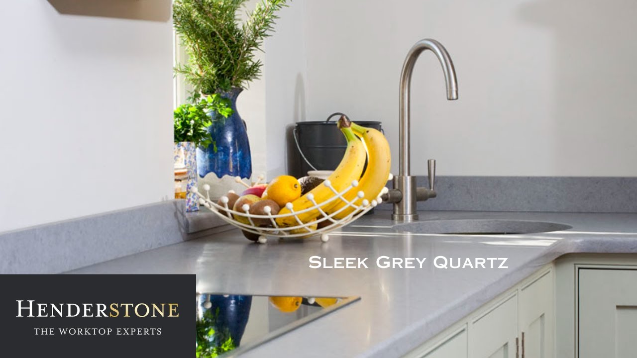 Caesarstone Oyster Quartz Worktops | Henderstone - YouTube