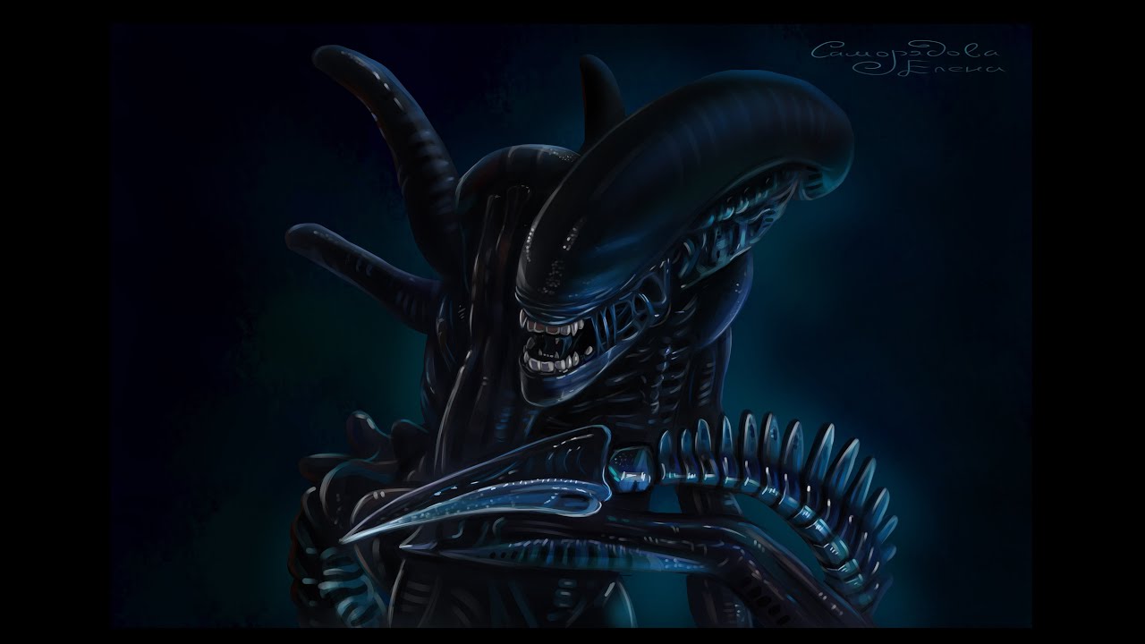 Speedpaint - alien (ES) - YouTube