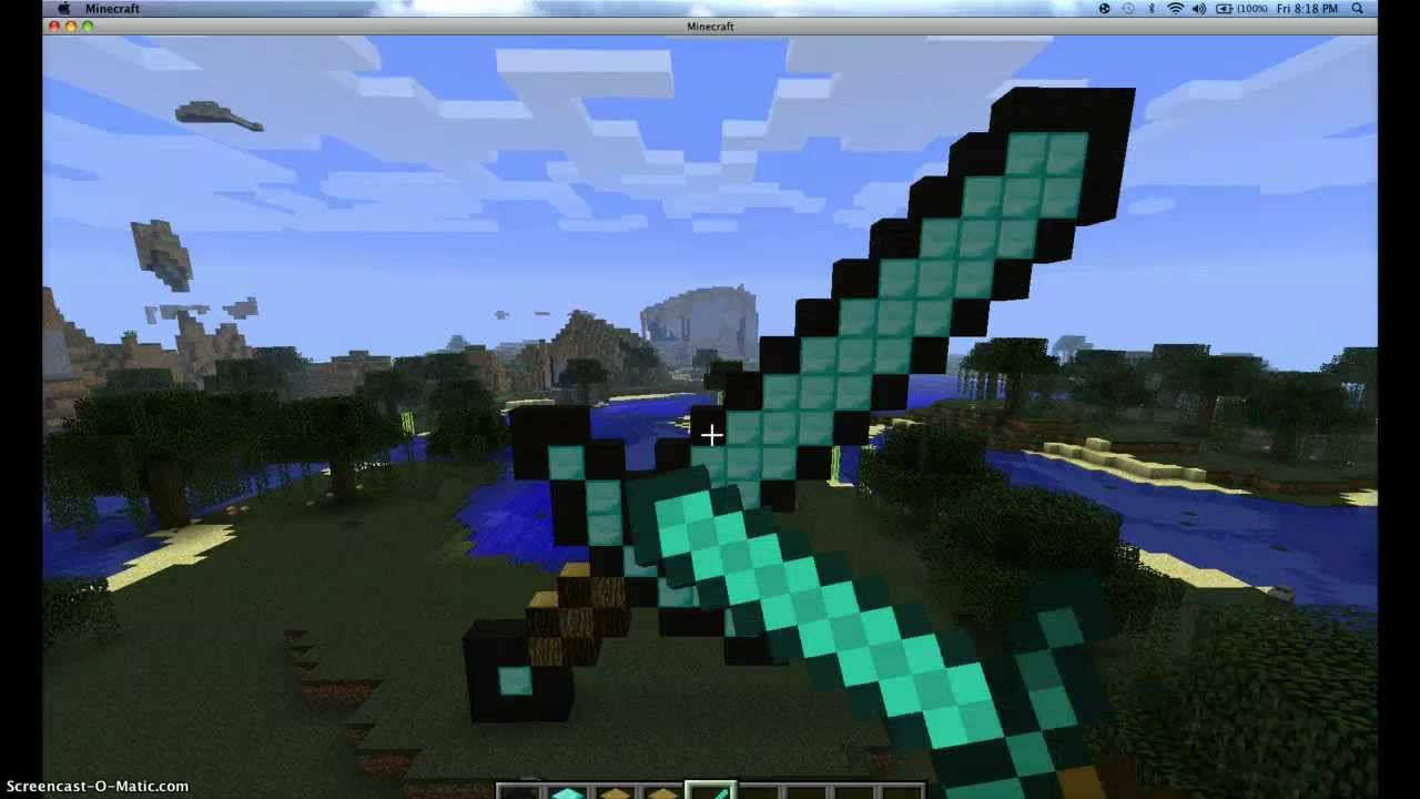 Minecraft Diamond sword pixel art - YouTube