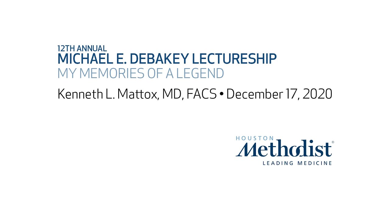 Michael E. DeBakey - My Memories of a Legend (Kenneth L. Mattox, MD ...