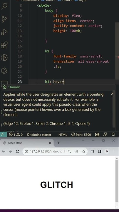 Glitch effekti (Glitch effect) HTML + CSS yordamida #css #frontend #html #code #effect - YouTube