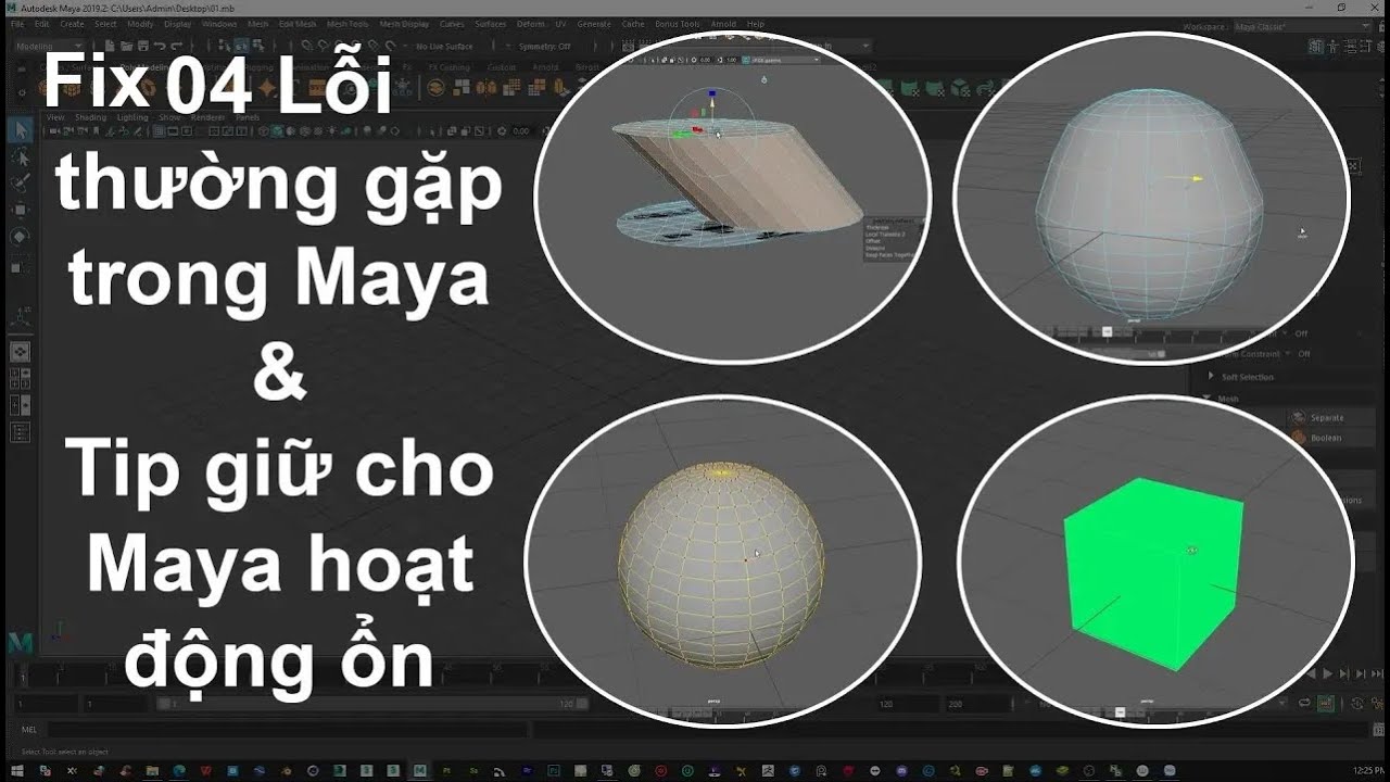 Fix 04 Lỗi thường gặp trong Maya & Tip giữ cho Maya hoạt động ổn định | Anh Artit 3D - YouTube