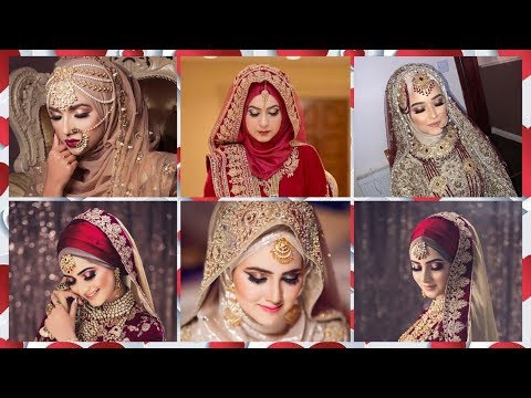 Perfect prettiest Muslim brides in hijab || Muslim wedding dress designs 2020