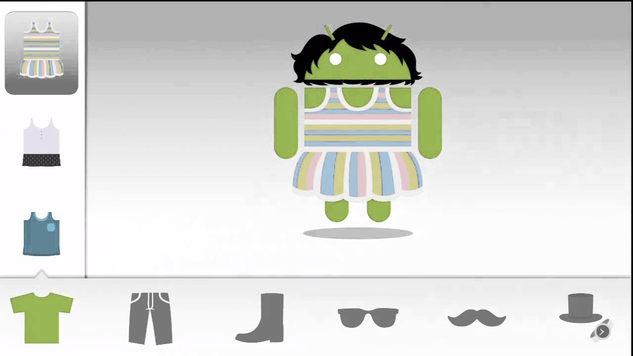 Androidify on Android Tablet - YouTube