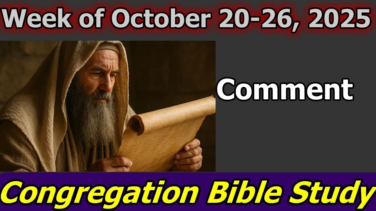 congregation bible study answers | October 20-26, 2025 - YouTube