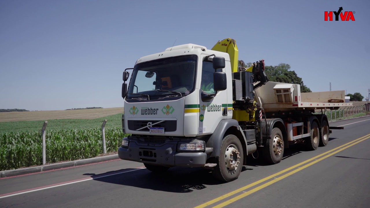 HYVA crane HB120 perfect solution for agriculture - YouTube