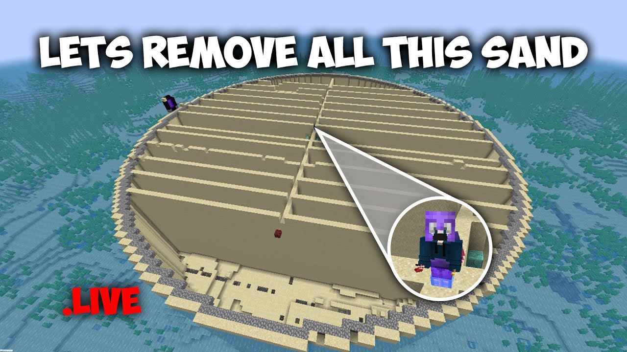 Lets remove all this sand Minecraft Lets Play | Minecraft - YouTube