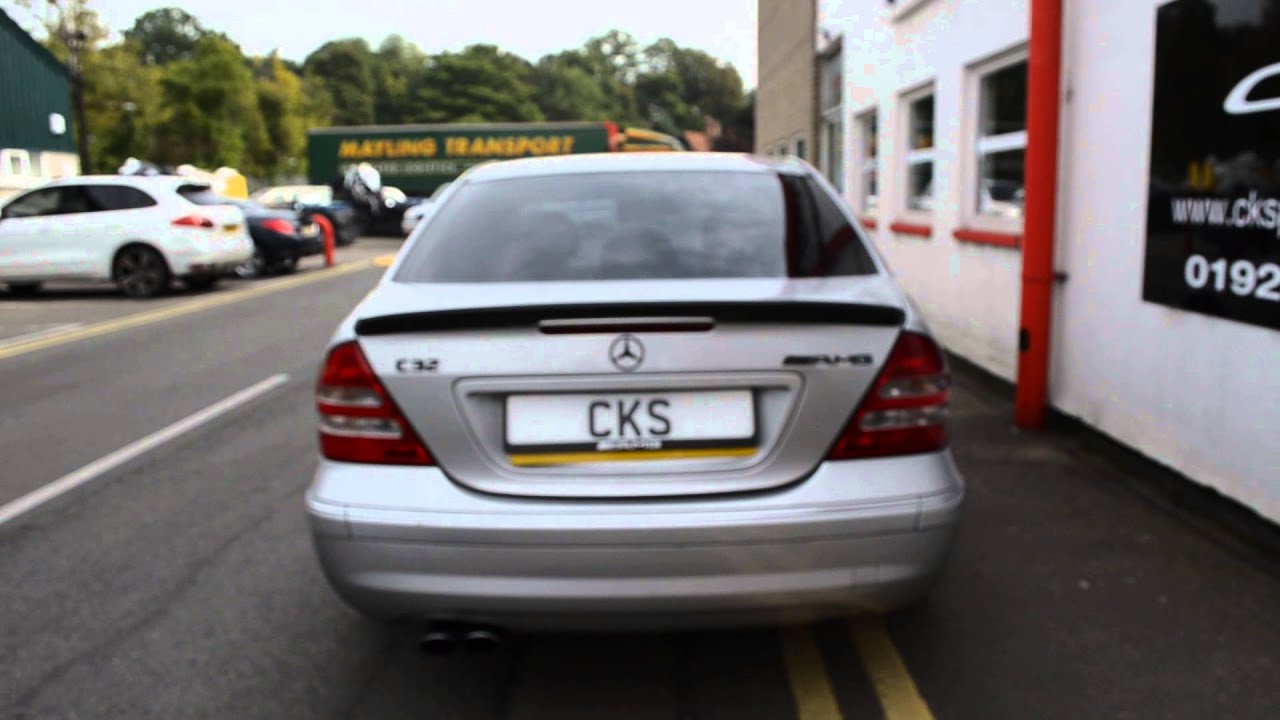 W203 AMG C32 CKS Secondary Catalyst + Resonator Deletion - YouTube
