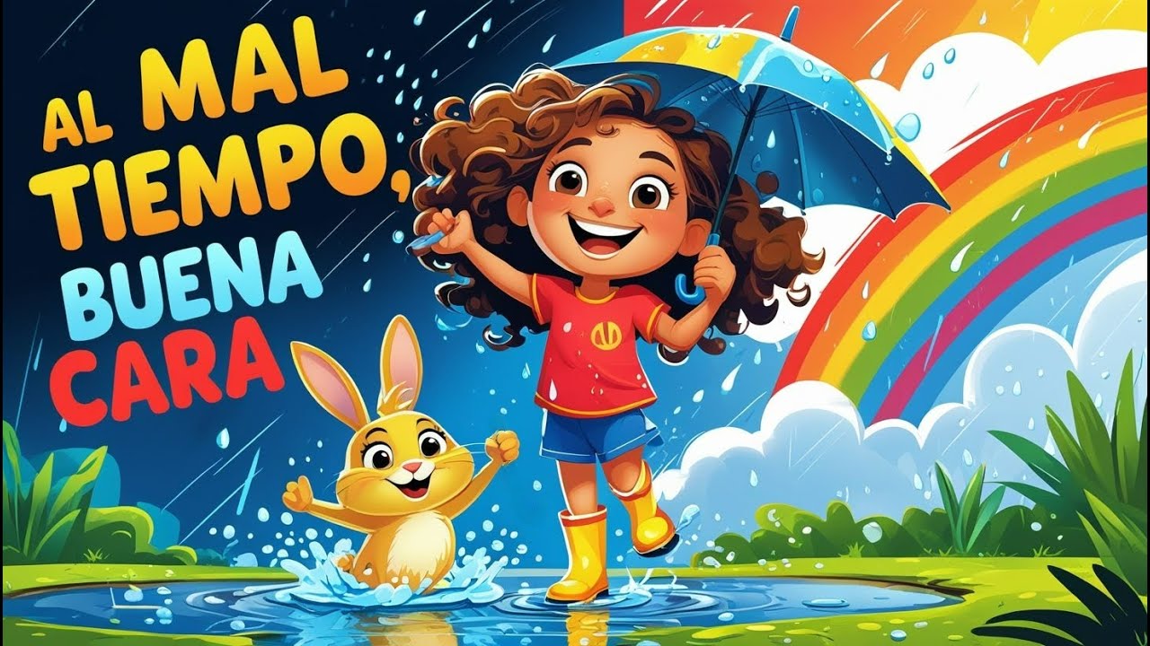 🌧️ Al Mal Tiempo, Buena Cara ☀️ | Refranes para Niños con Dibujos ...