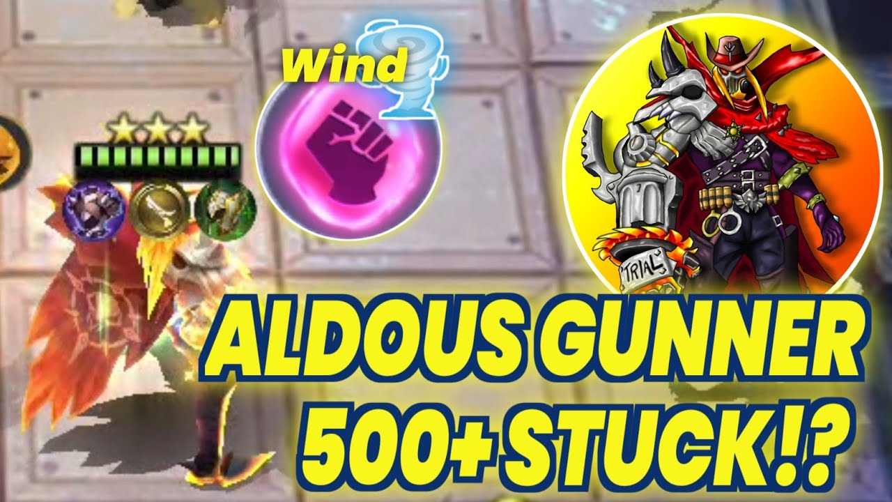 HYPER ALDOUS GUNNER 500 STACK!? MAGIC CHESS MOBILE LEGENDS - YouTube